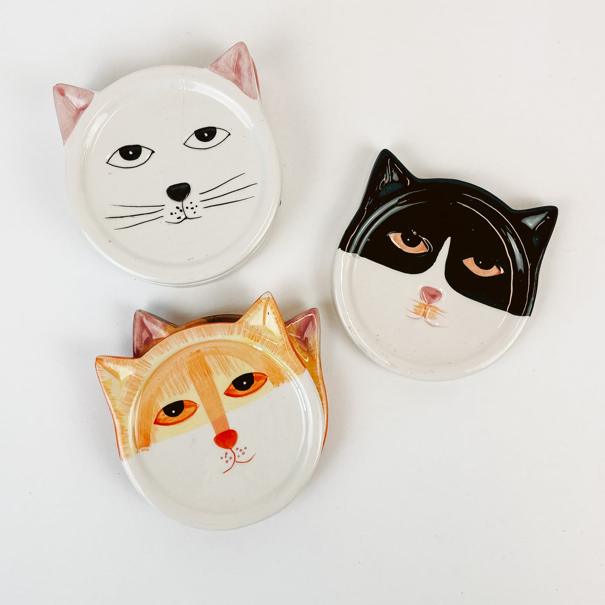 Ceramic Cat Coasters – Ella Jane Vintage