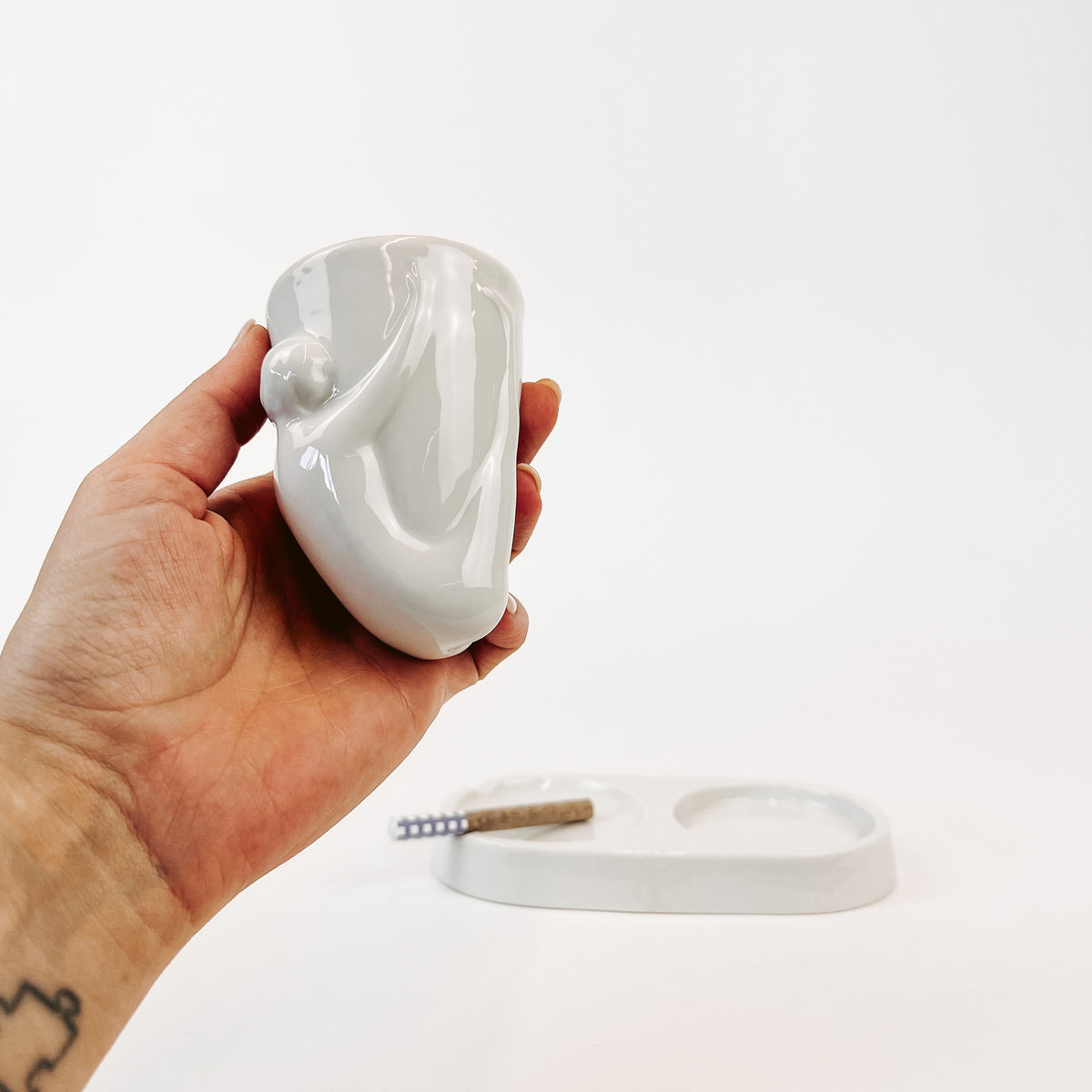 Bottoms Up! Shot Glass and Ashtray Set – Ella Jane Vintage